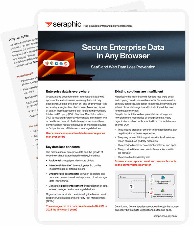 Secure Enterprise Data In Any Browser | Solution Brief