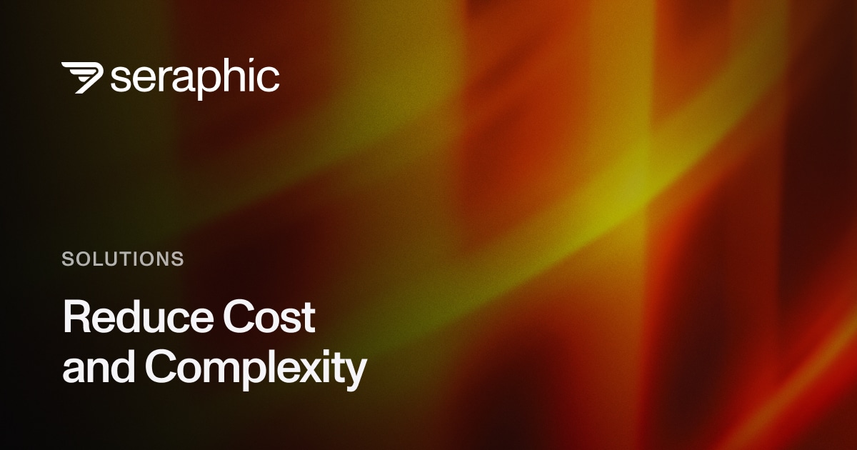 Cost and Complexity Reduction - Seraphic Security